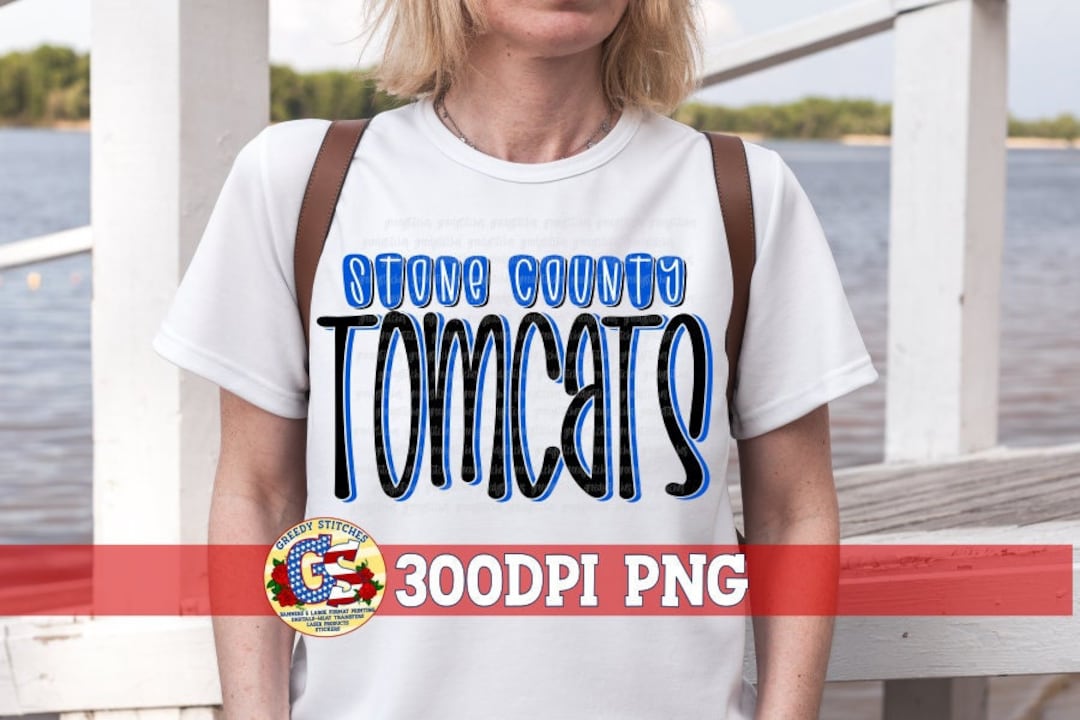 Stone County Tomcats PNG Sublimation | Tomcats Png | Stone County ...