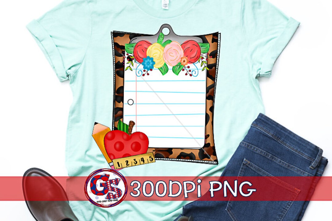 Teacher Clipboard PNG for Sublimation | Teacher Appreciation Png | Back ...