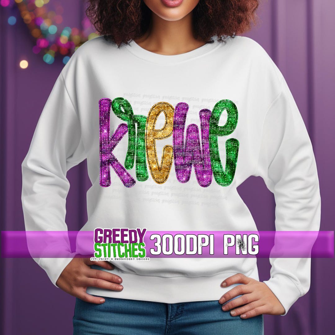 Krewe Embroidery Sequins PNG | Mardi Gras PNG | Faux Sequins Png ...