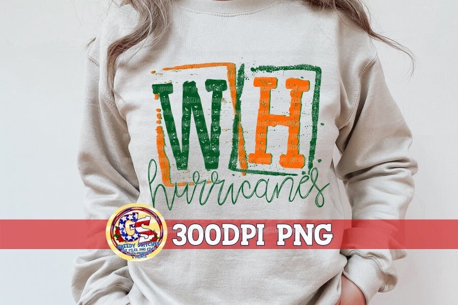 West Harrison Hurricanes PNG for Sublimation | Hurricanes Png | West ...