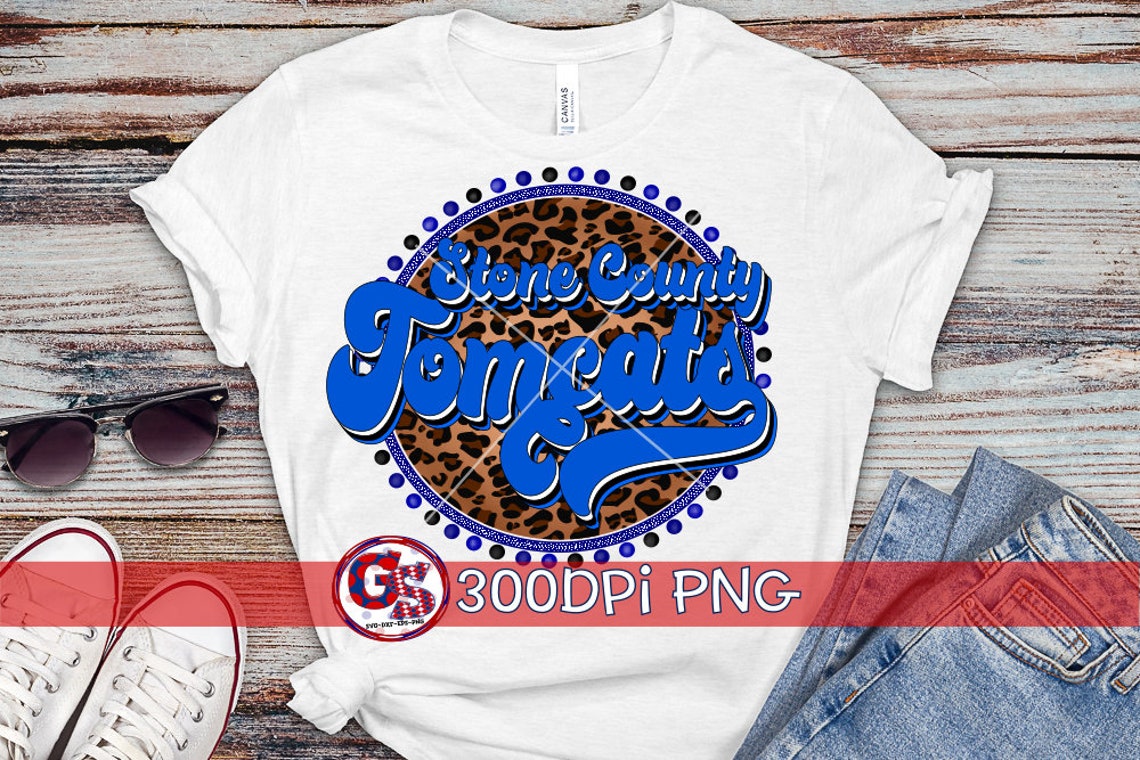 Stone County Tomcats Medallion PNG Sublimation | Tomcats Png | Stone ...
