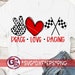 Peace Love Racing Svg Drag Racing Svg, Eps, Dxf Png. Drag Strip Dxf ...