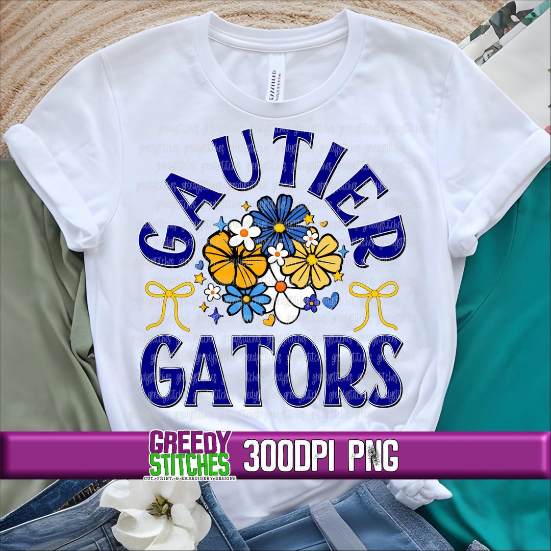 Floral Gautier Gators PNG Set | Gators Png | Gautier Png | Gautier High ...