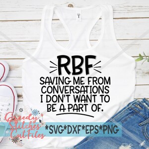 RBF Svg Dxf Eps Png. RBF Svg Resting Bitch Face Svg RBF - Etsy