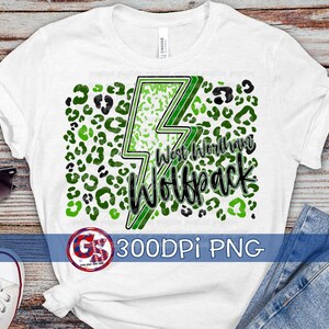 West Wortham Wolfpack Lightning Bolt PNG for Sublimation | West Wortham ...