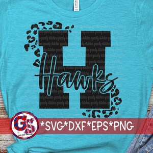 Hawks H Leopard Print Svg Dxf Eps Png. Hawks Svg Hawks H Dxf Hawks Svg ...