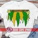 Spirit Pennants Green & Gold PNG Sublimation Homecoming Png Football ...