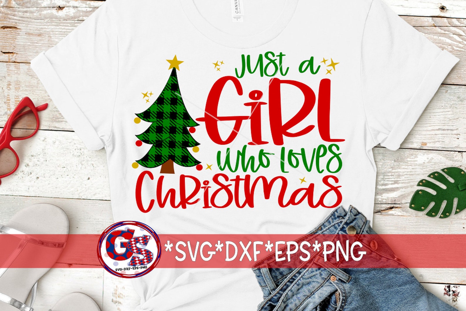 Just A Girl Who Loves Christmas Svg Dxf Eps Png. Christmas Svg | Etsy