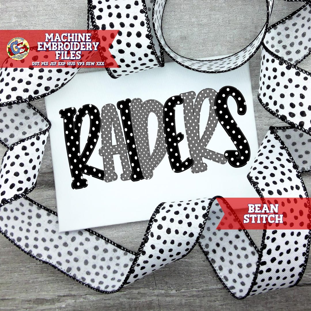 Raiders Applique Machine Embroidery Design | Raiders Mascot Machine ...