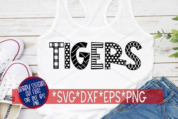 Tigers Svg Tigers Svg Dxf Eps Png. Tigers Word Art Svg | Etsy