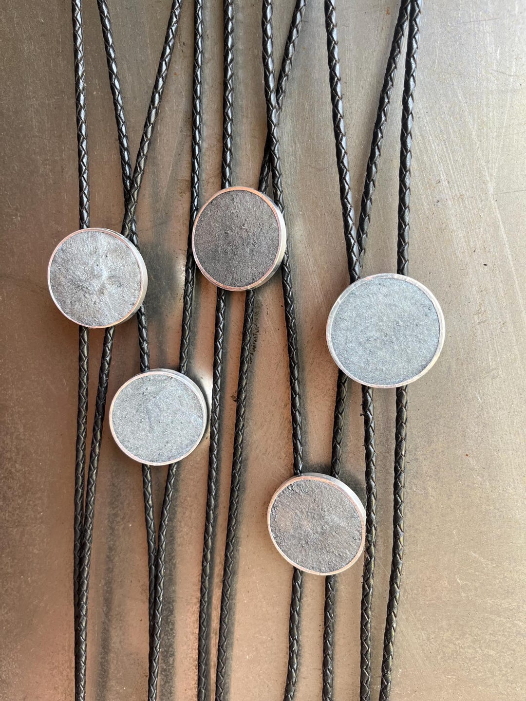 Small Silver Bolo Tie - Etsy