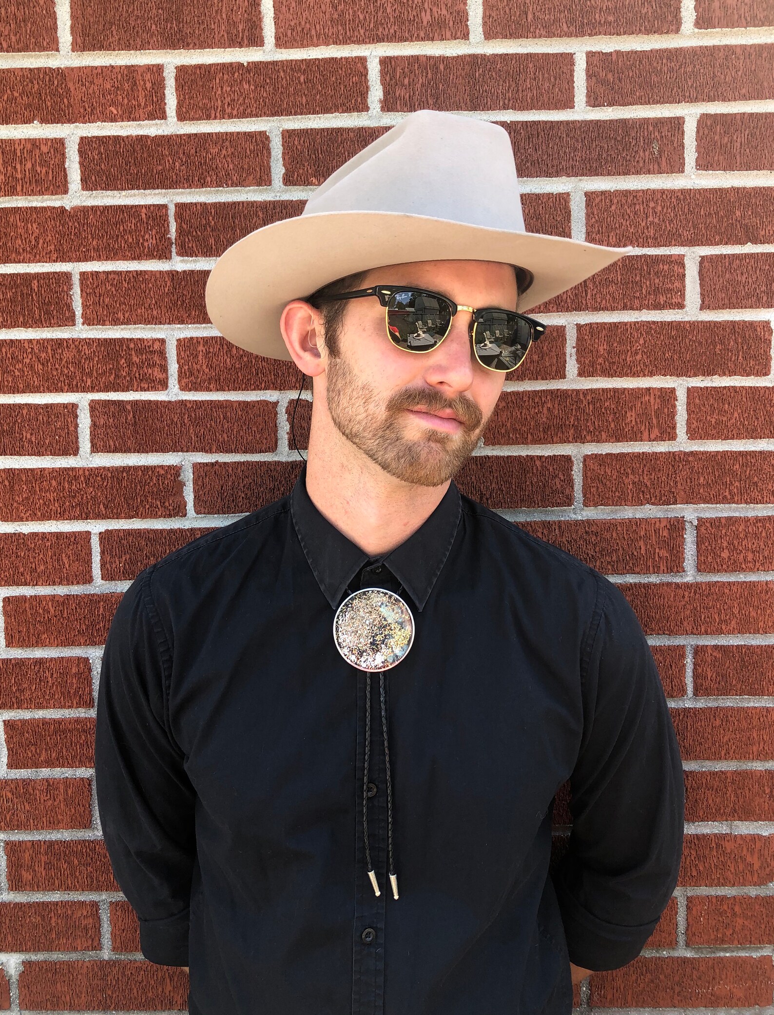 Statement Bolo Tie: XL Transparent W/ Multi Color Shine - Etsy