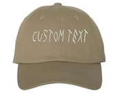Custom Dad Hat Embroidered DRIZZY FONT Champagne Papi Your - Etsy