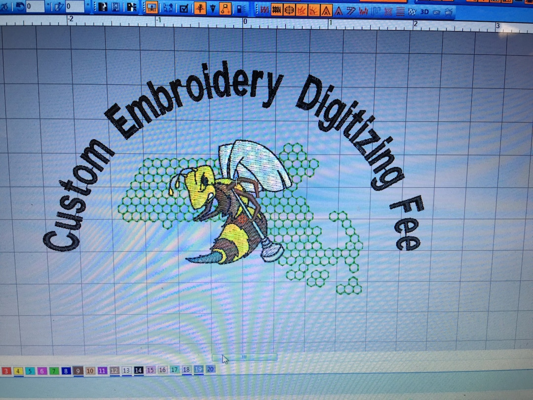Custom Embroidery Logo Digitizing Fee - Etsy