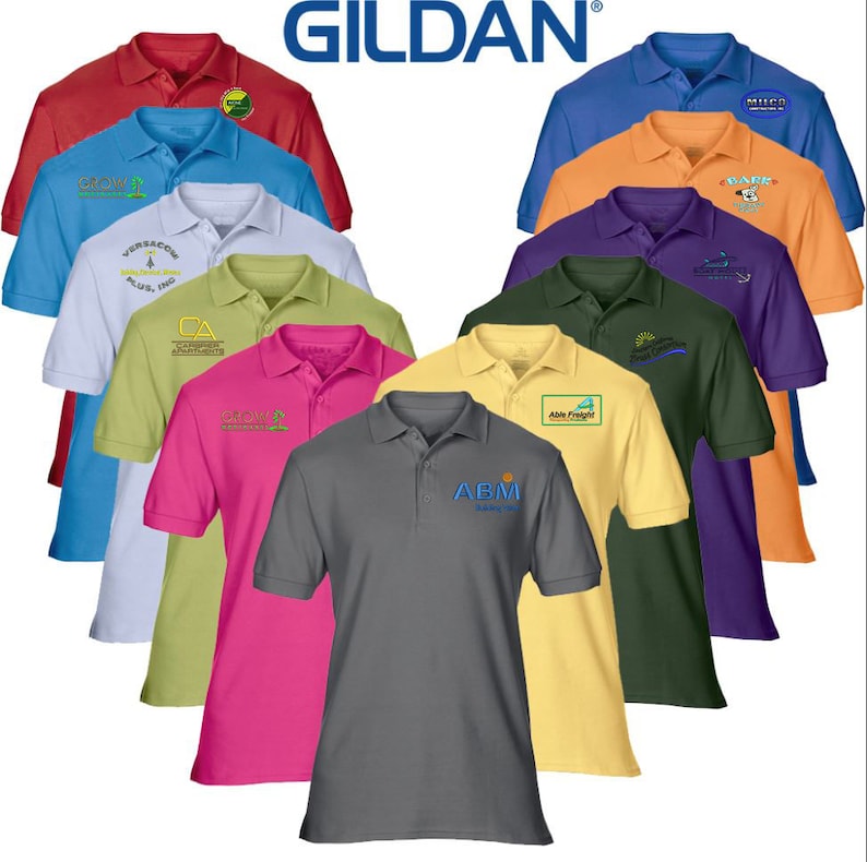 Men's Custom Embroidered Polo Shirt Customized Logo Polo - Etsy