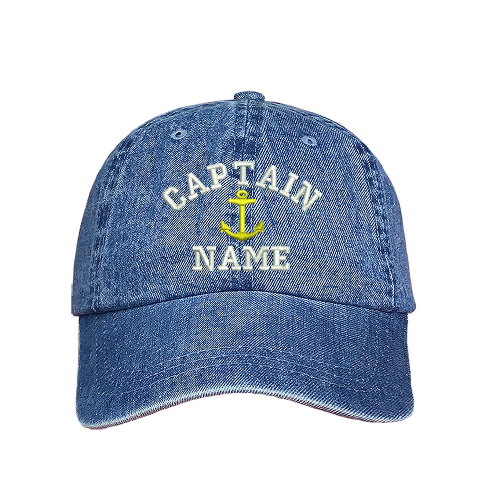 Captain Custom Embroidered Personalized CAPTAIN Dad Hat Add Your Name ...