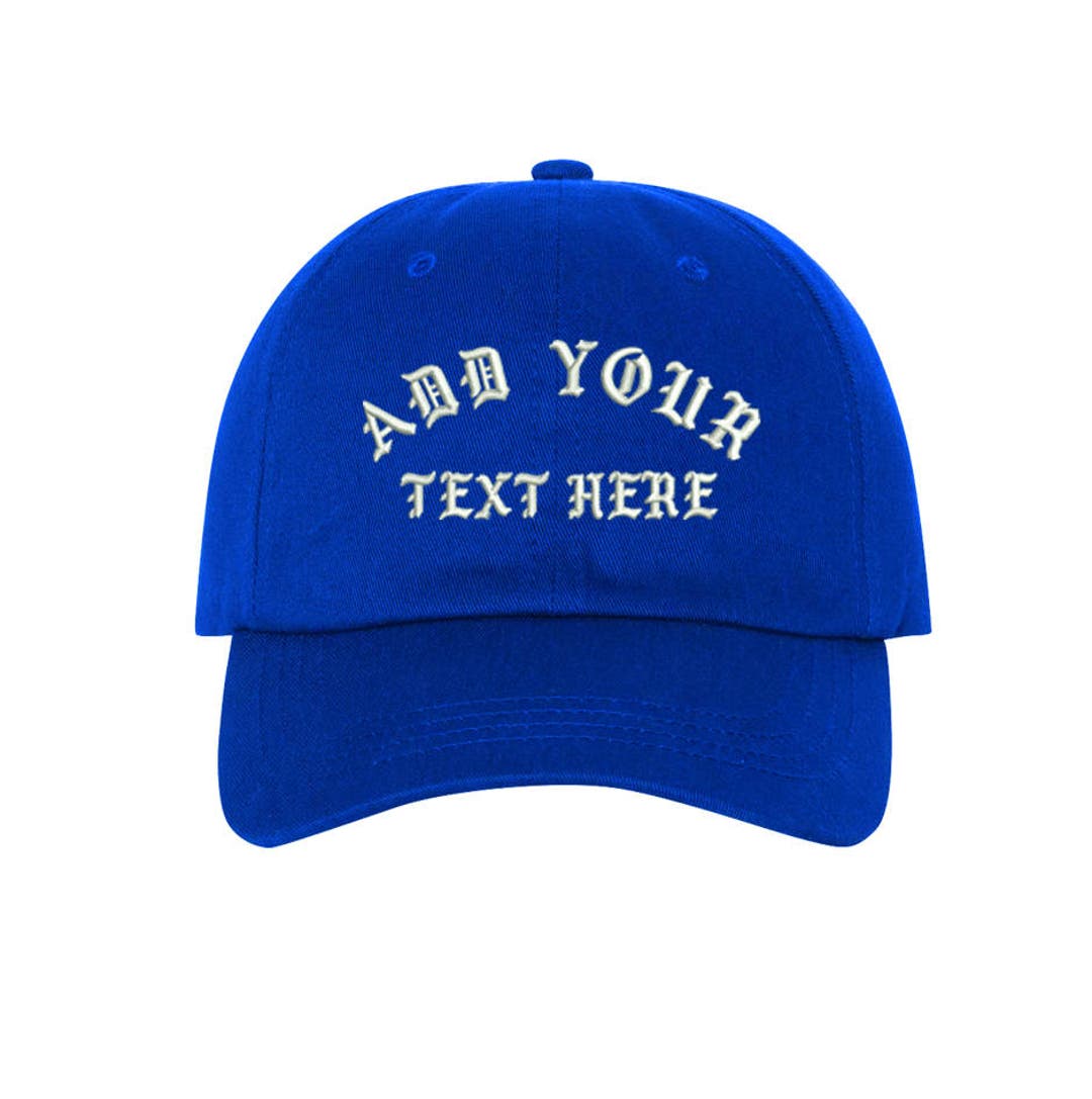 Custom Dad Hat Embroidered Dad Hat,your TEXT HERE Kanye Custom Hat ...