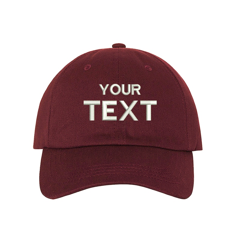 CUSTOMIZE Personalized Custom Hat Monogrammed Your Text Here | Etsy