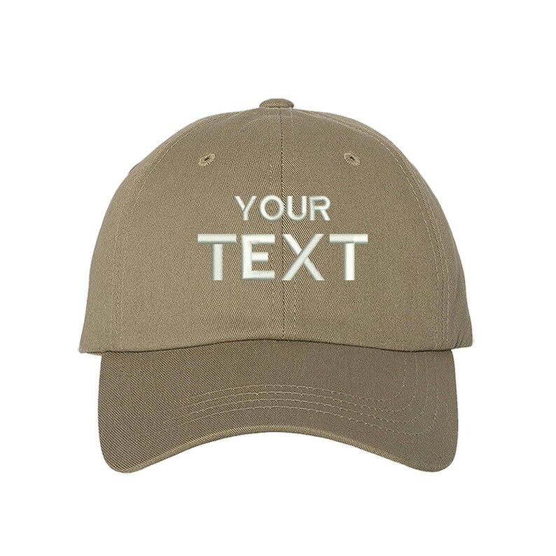 CUSTOMIZE Personalized Custom Hat Monogrammed Your Text Here | Etsy