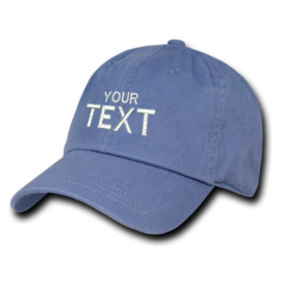 Sky Blue Dad Hat Custom Embroidered Baseball Cap Your Own - Etsy