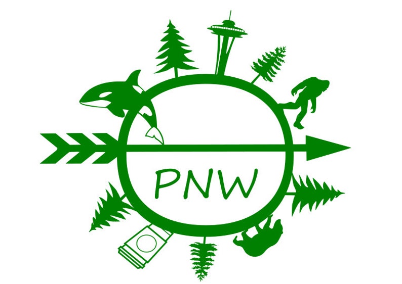 PNW Pacific Northwest SVG - Etsy