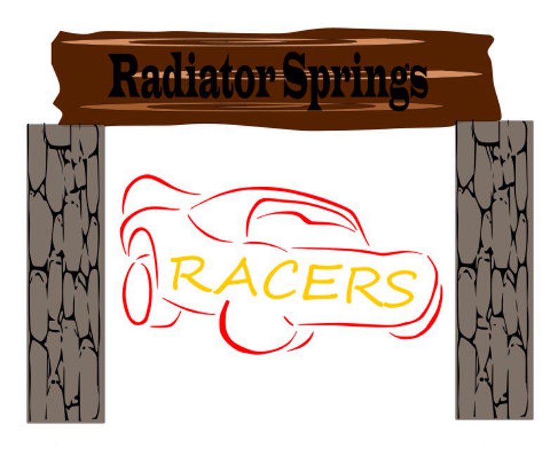 Radiator Springs Racers Cars Land SVG - Etsy