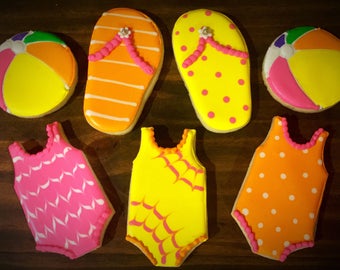 Bathing suit cookies | Etsy