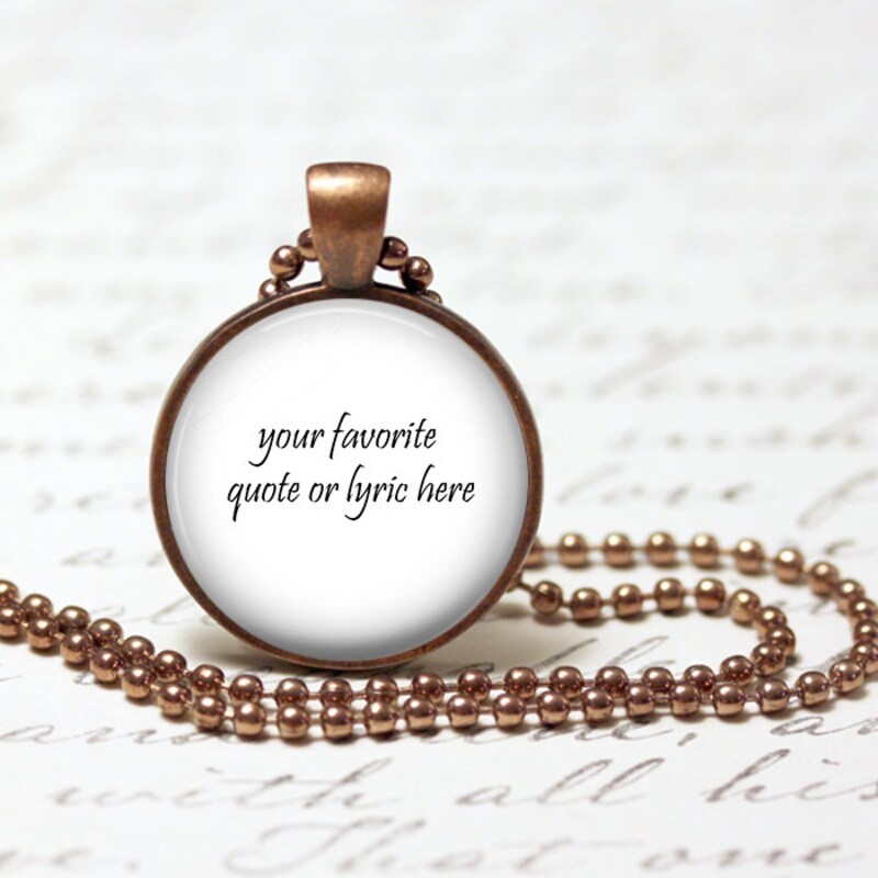 Quotation Jewelry - Etsy