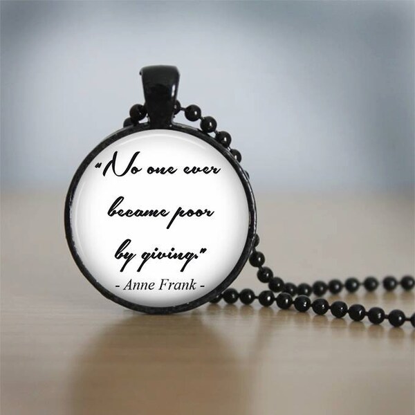 Anne Frank Necklace - Etsy