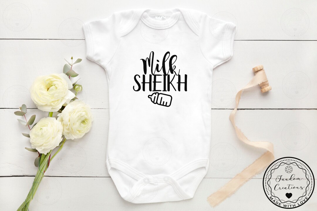 Milk Sheikh (milk Shake) Funny Arabic Cotton Onesie - Etsy