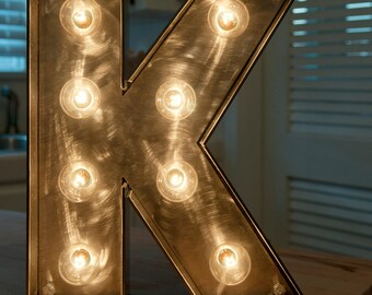 Metal Marquee Letter - Etsy