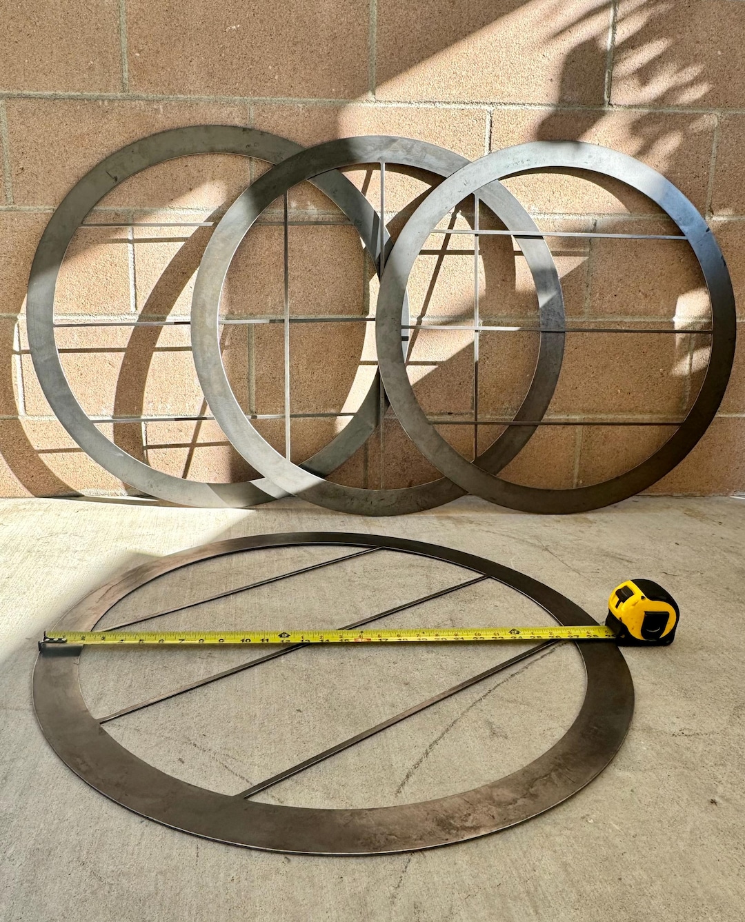 Large Metal Round, Large Metal Hoop, Round Metal Frame, Custom Metal ...