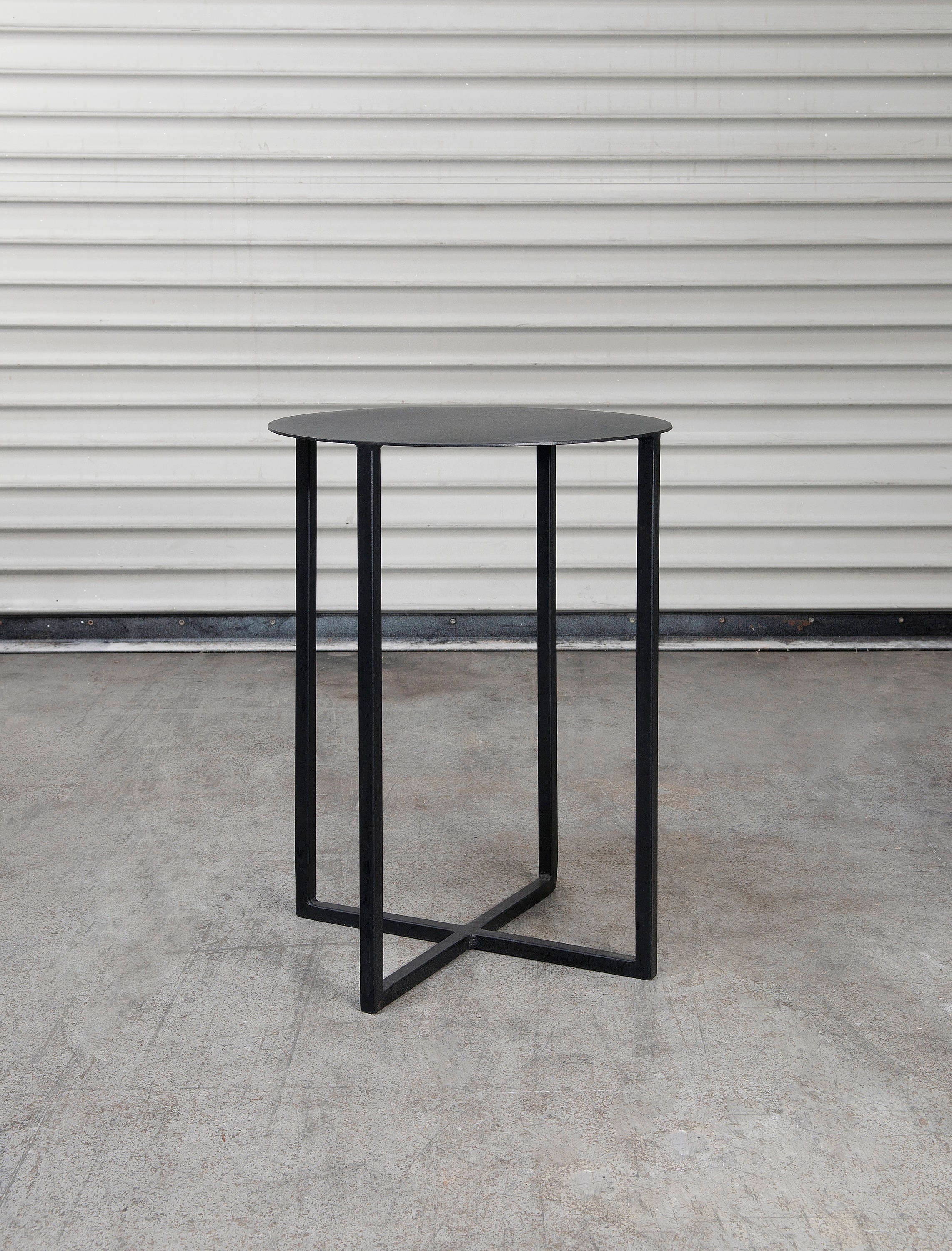 Custom Round Metal Side Table 21x15 Outdoor | Etsy