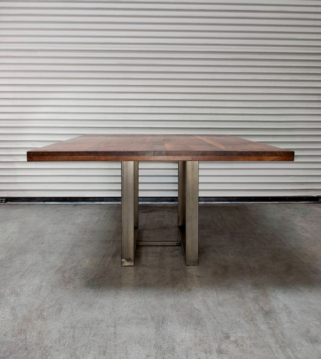Metal Dining Table, Square Metal Table, Square Large Table, Square ...