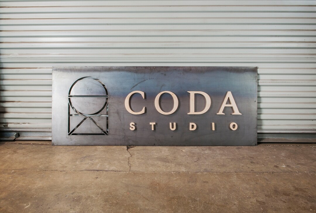 Custom Business Sign, Large Logo Sign, Metal Business Sign, Marketing ...