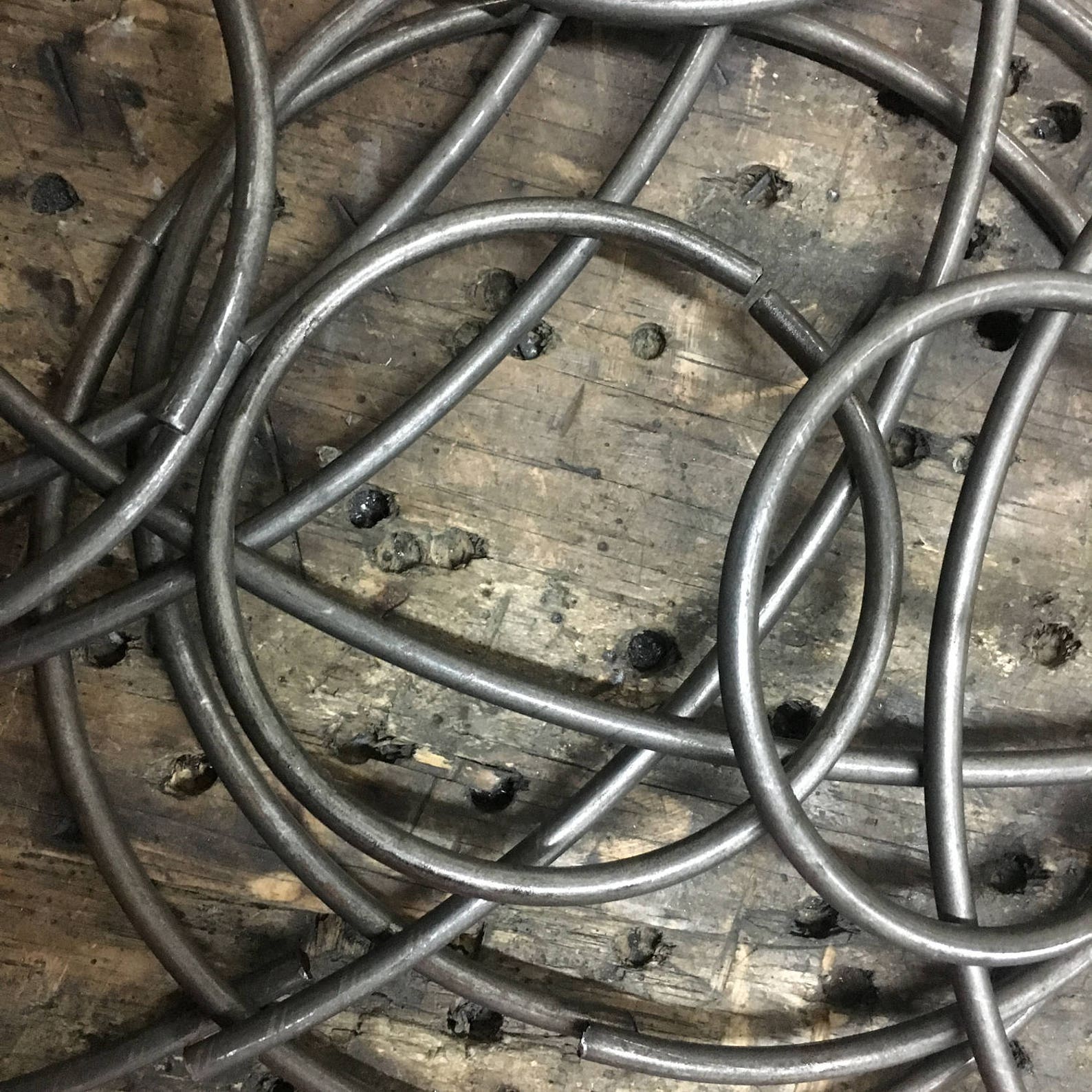 Raw Metal Steel Round Bar Rings. Any Size. American Steel American Made ...