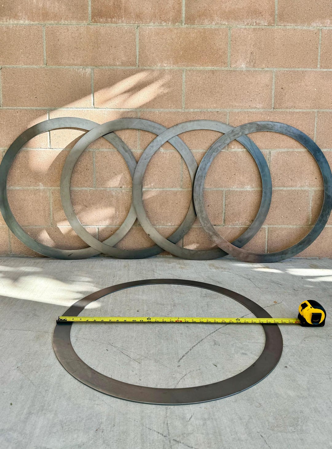 Large Metal Round, Large Metal Hoop, Round Metal Frame, Custom Metal ...