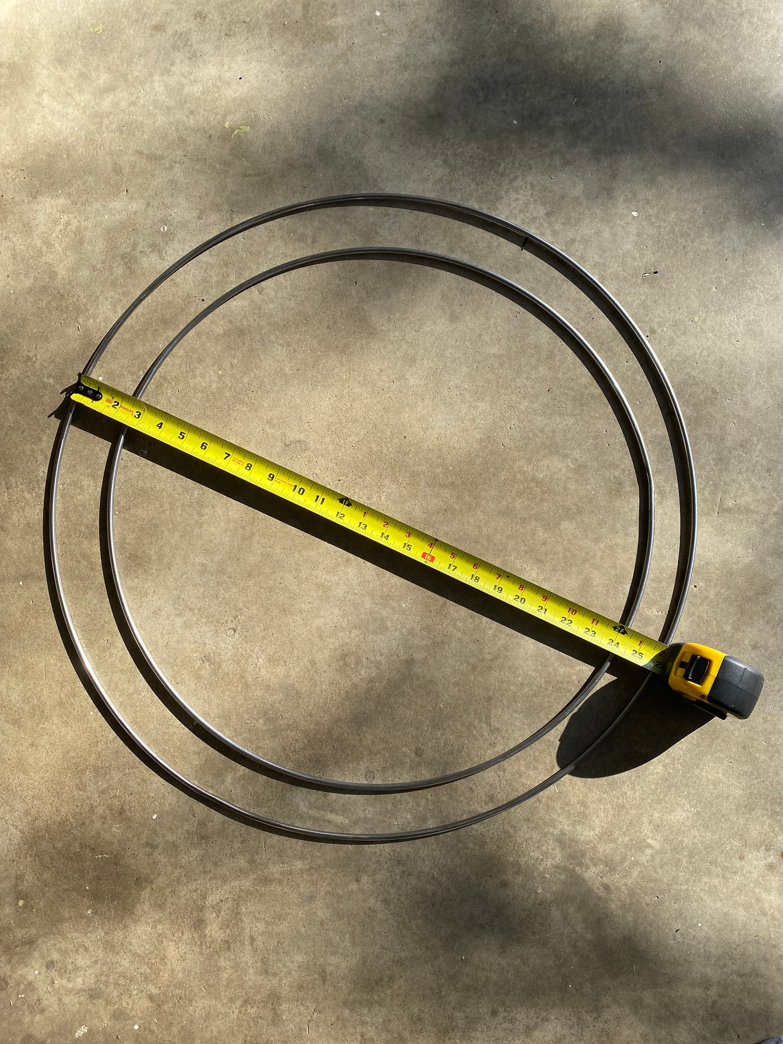 Metal Rings Large Metal Rings Raw Metal Steel Round Bar | Etsy