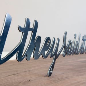 Metal Wall Art Wall Art Metal Art Quotes Your Quote Here | Etsy