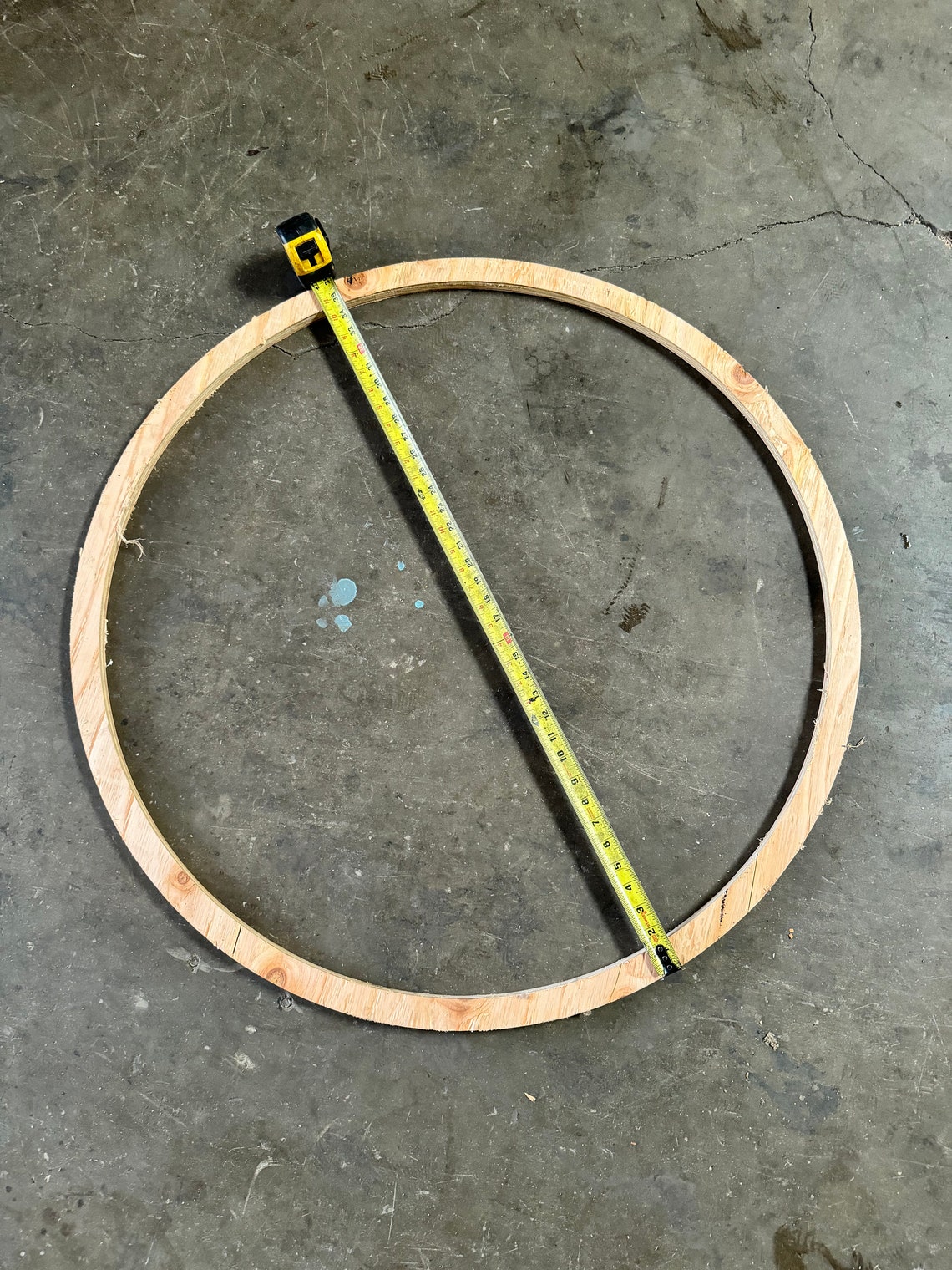 Large Wood Round, Large Wood Hoop, Round Wood Frame, Custom Wood Hoop ...