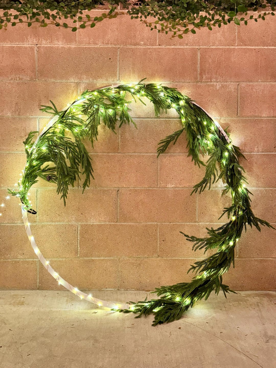 Large Wreath Frame, Wreath Base, Christmas Wreath Hoop, Holiday Hoop ...