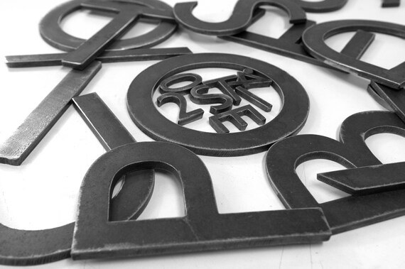 Single Metal Letters Classic Font Uppercase Lowercase - Etsy