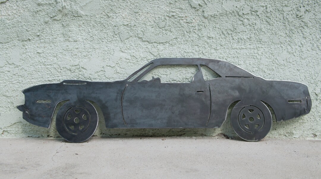 Metal Car Decor, Sports Car Art, Car Silhouette Art, Metal Car Art ...