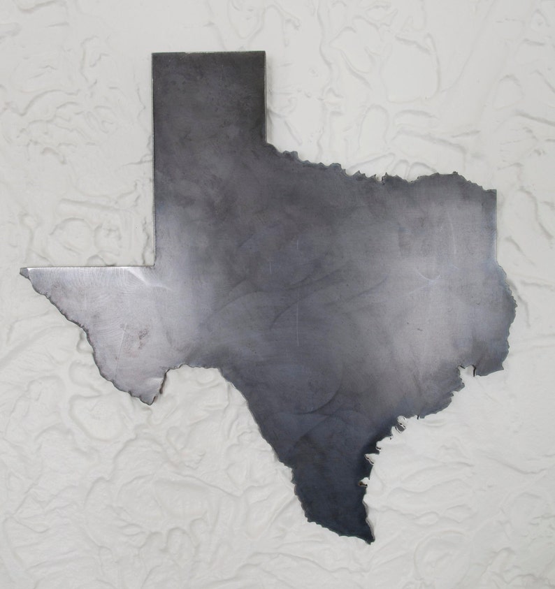 Texas Texas State Metal State Metal Art Austin Downtown - Etsy