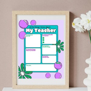Teacher Appreciation Printable/ End of the Year Gift/ Thank You Card ...