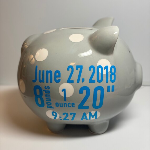 Personalized Ceramic Piggy Bank - Etsy