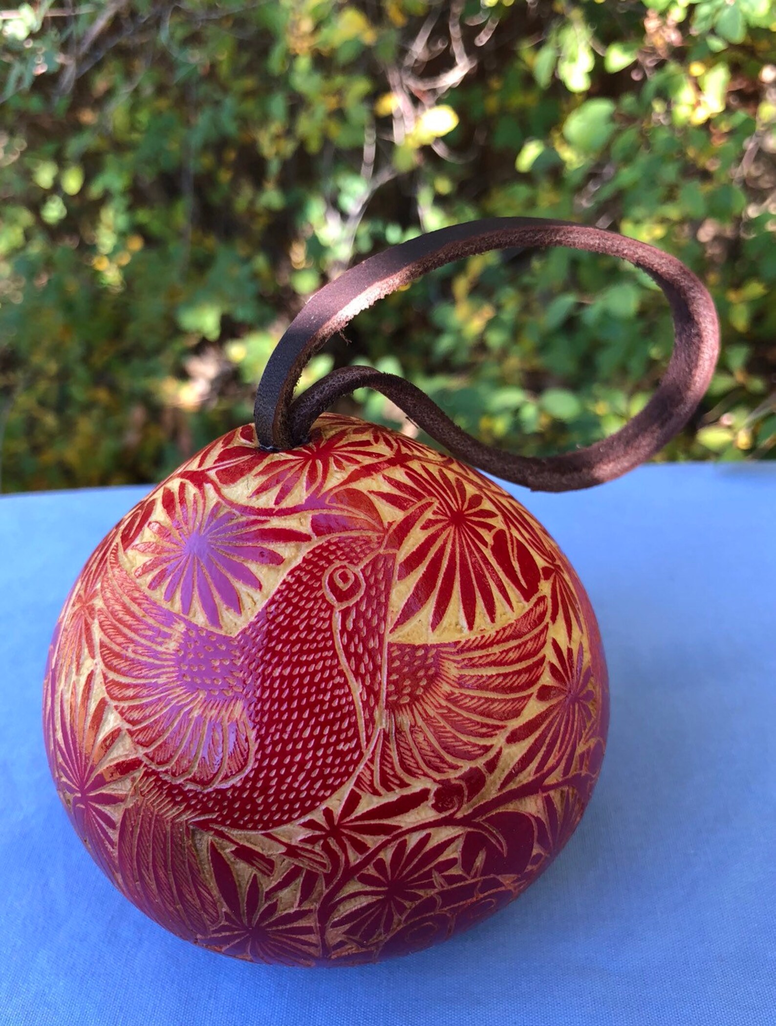 Handmade Birds Gourd Ornament - Etsy