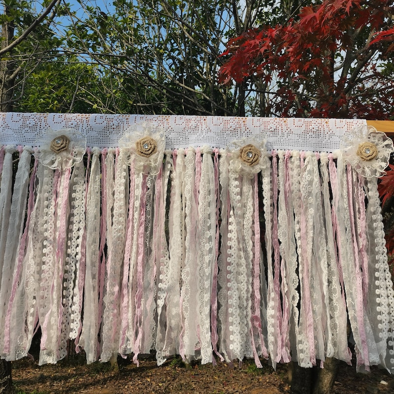 Gray Burlap Valance - Etsy