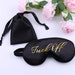 Personalized Sleep Eye Mask With Gift Bag, Monogrammed Satin Super Soft ...