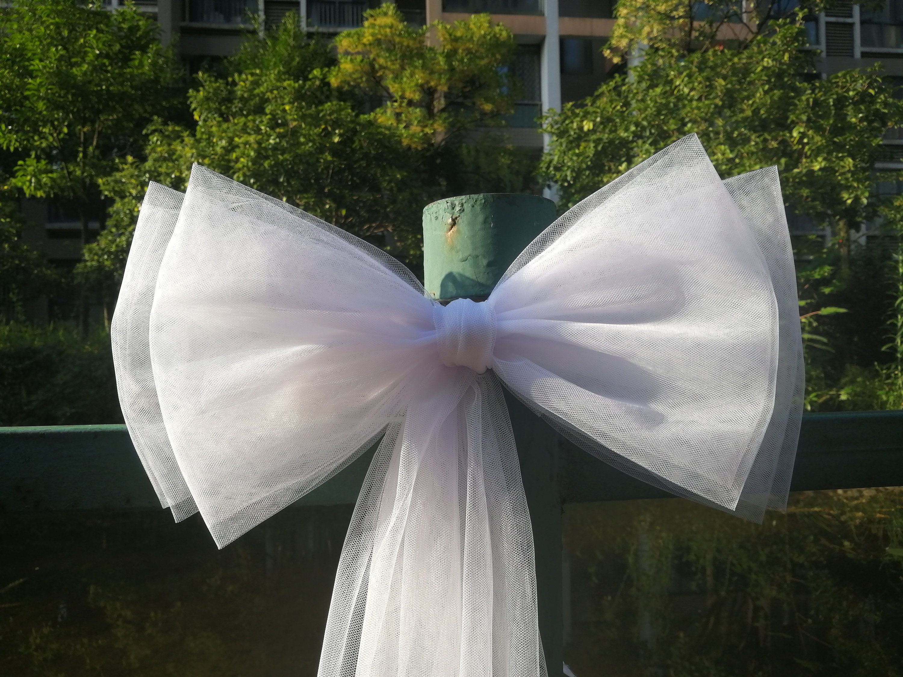 1pc Big Tulle Pew BowsBig Pew bows Tulle Bows Formal | Etsy